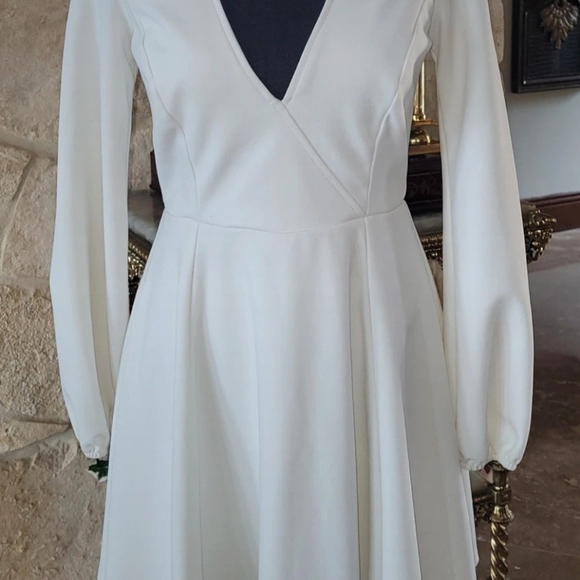 Honey and Rosie | Dresses | Honey And Rosie Cream Long Sleeve Dress ...